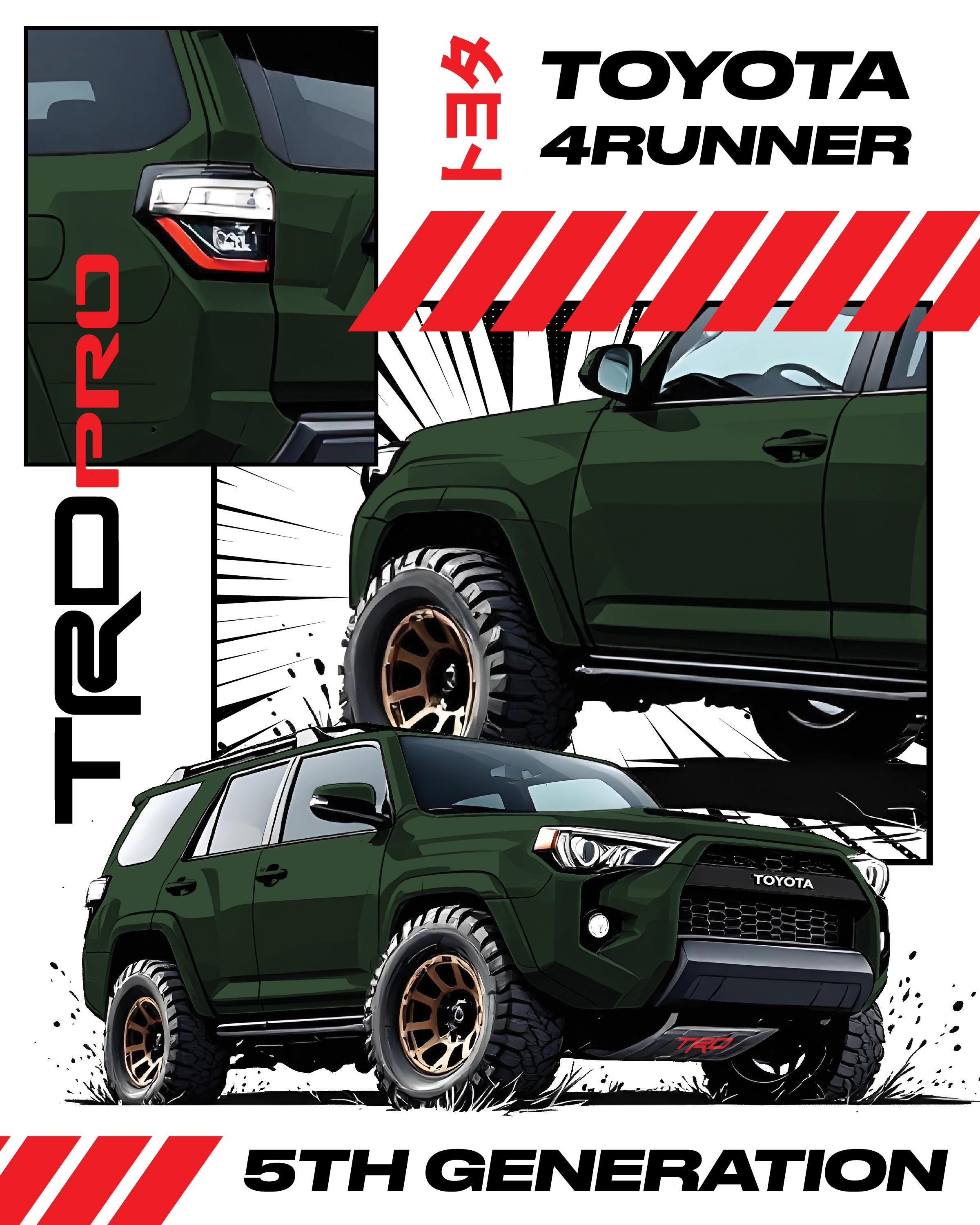Toyota 4runner TRD Pro JDM Racing Inspo Wall Art - Etsy