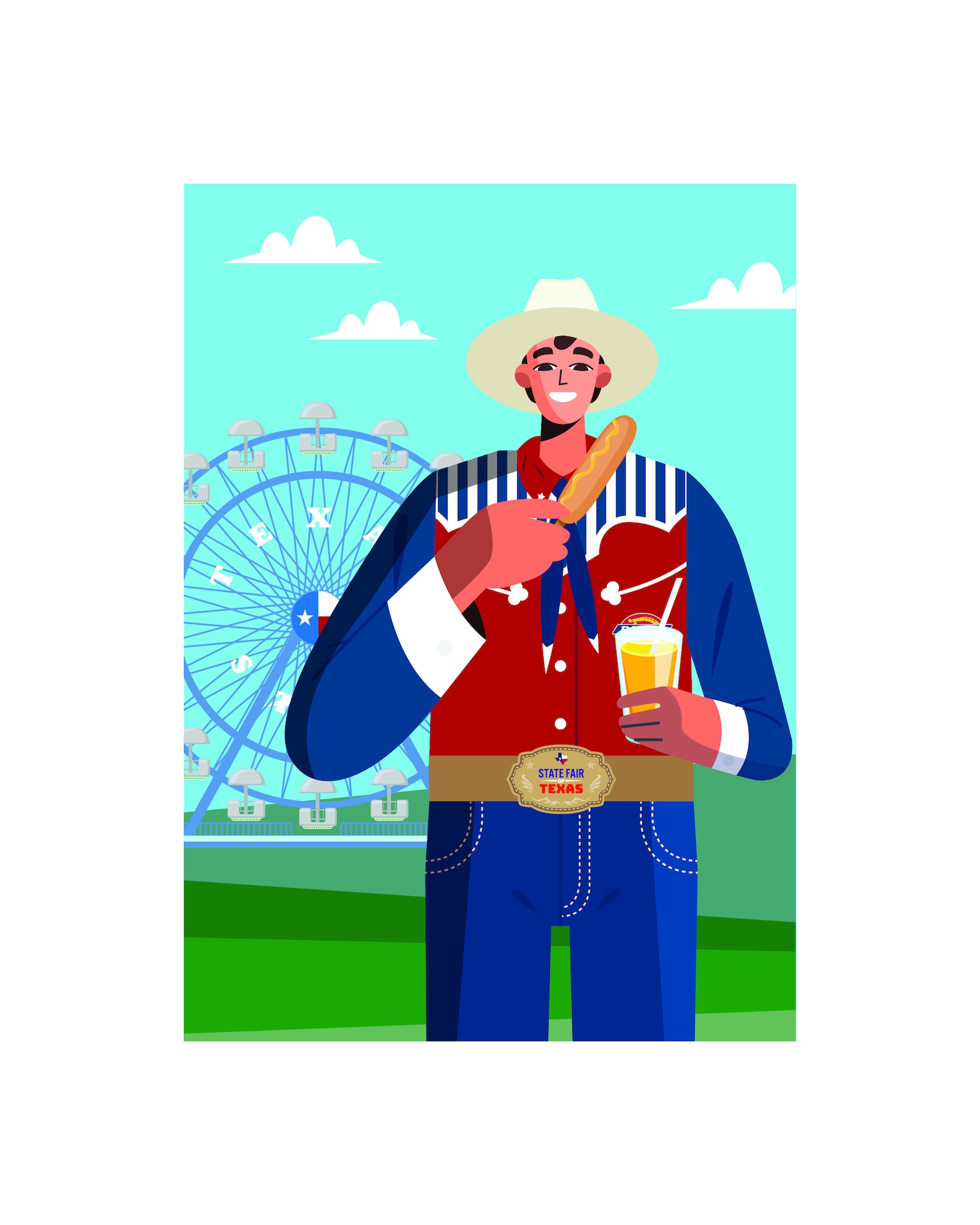 Big Tex | Dallas | State Fair | Art Print - Etsy