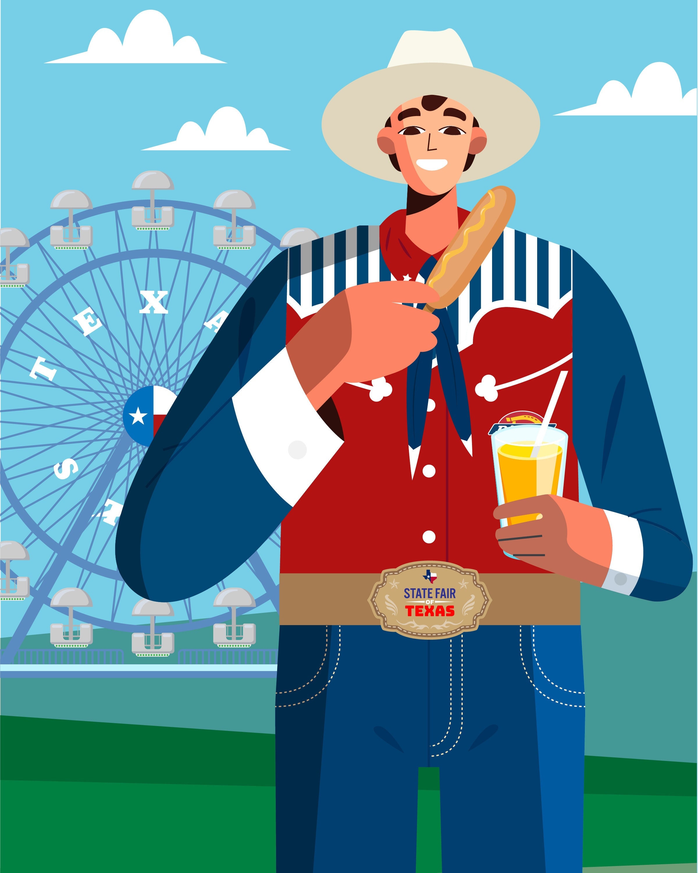 Big Tex | Dallas | State Fair | Art Print - Etsy