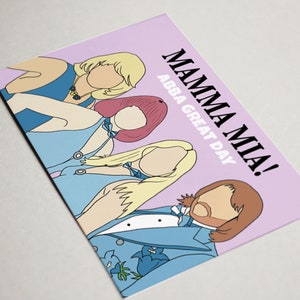 Mamma Mia Abba Mother's Day Card Funny Pun Birthday Card for Mum Abba ...