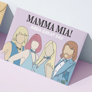 Mamma Mia Abba Mother's Day Card Funny Pun Birthday Card for Mum Abba ...