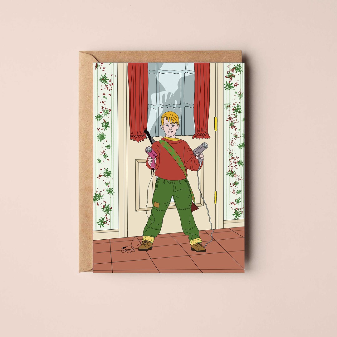 Home Alone Movie Scene Christmas Card Kevin Mccallister Christmas Movie ...