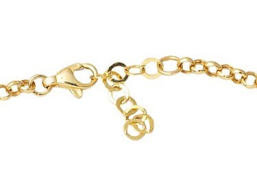 14k Solid Gold Bracelet Extender, Solid Gold Link, Adjustable Extension ...