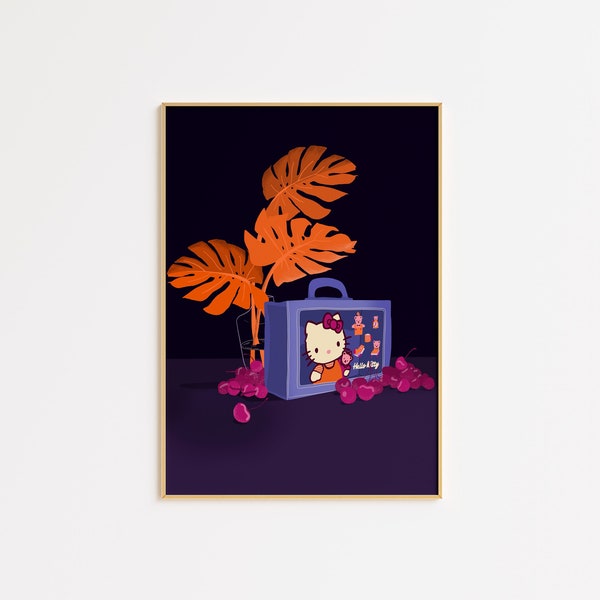 Hello Kittys Poster - Etsy