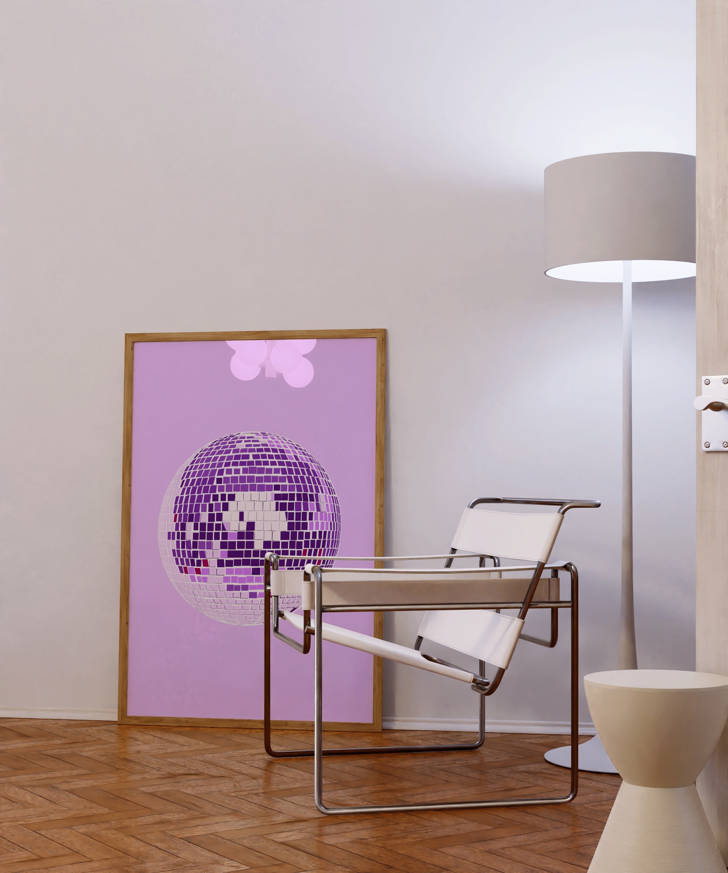 Digital Art, Violet Disco | Disco Ball Print | Purple Disco Ball Wall ...