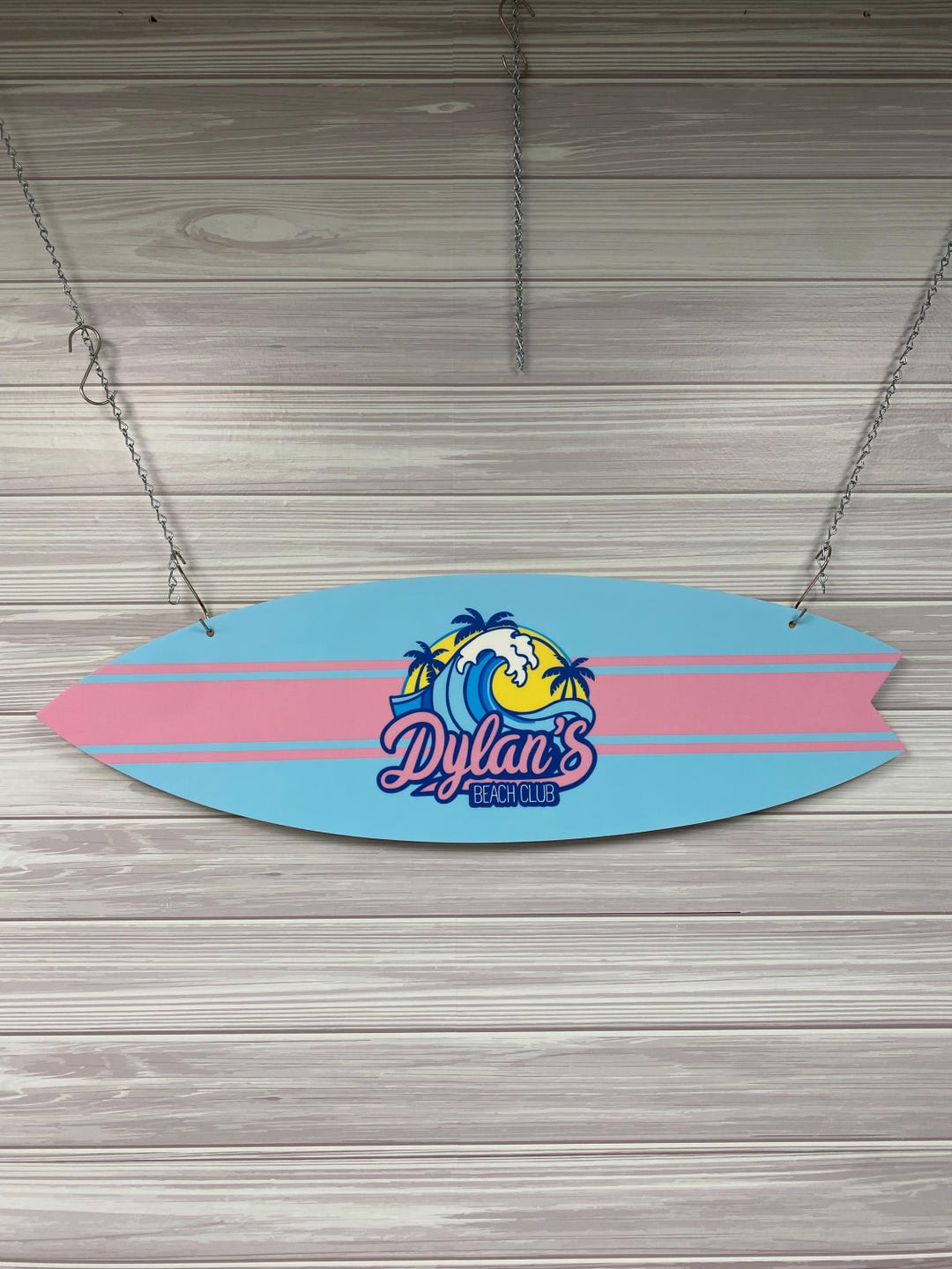 Custom Acrylic Surfboard Sign in Board for Events, Wedding, Bar/bat ...