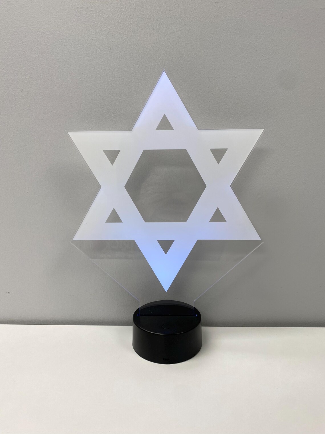 Star of David LED Acrylic Light up Centerpieces | Nightlight | Hanukkah ...