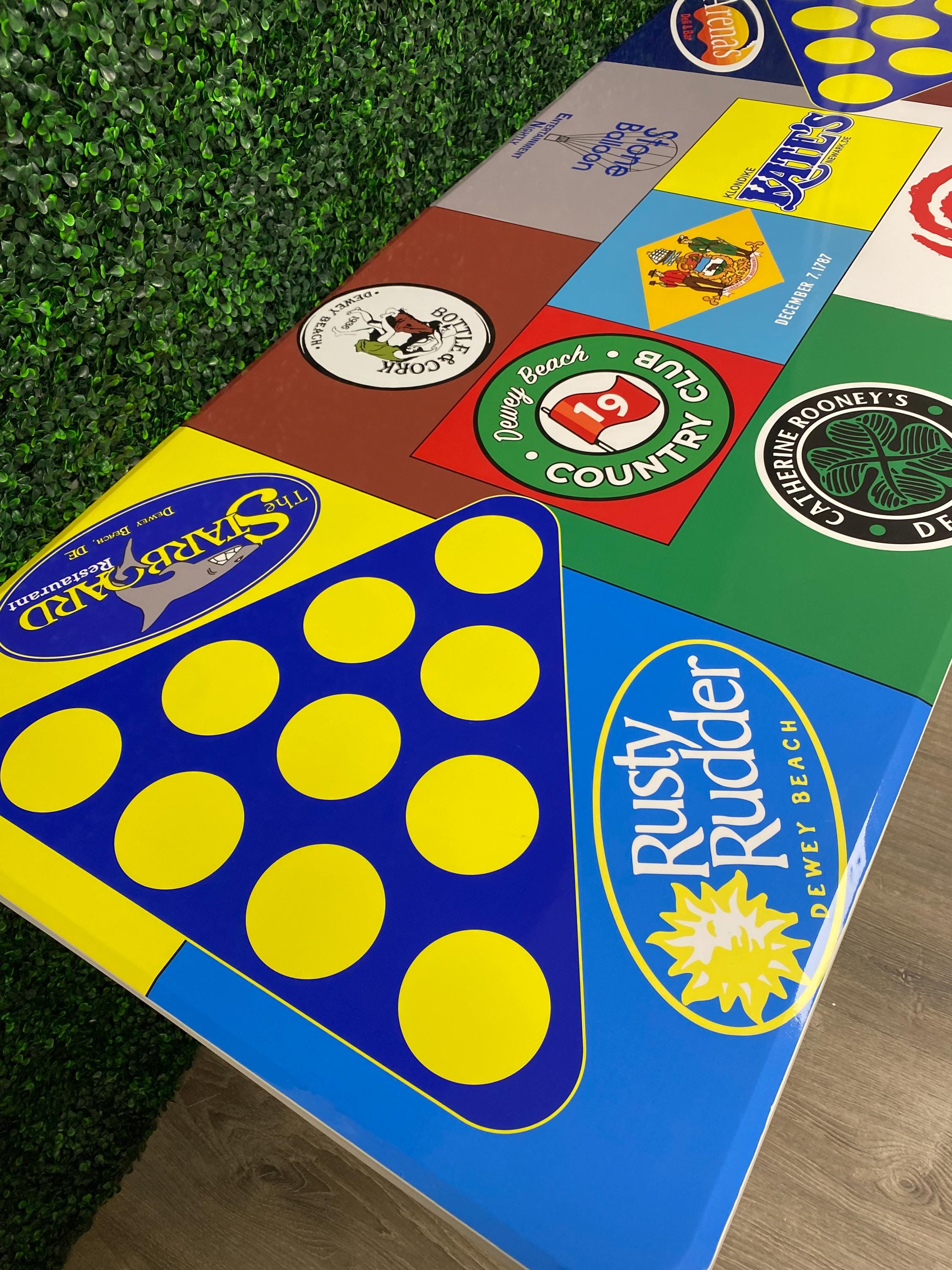 Custom Dewey Beach Bars Beer Pong Table | Personalized College Gift - Etsy