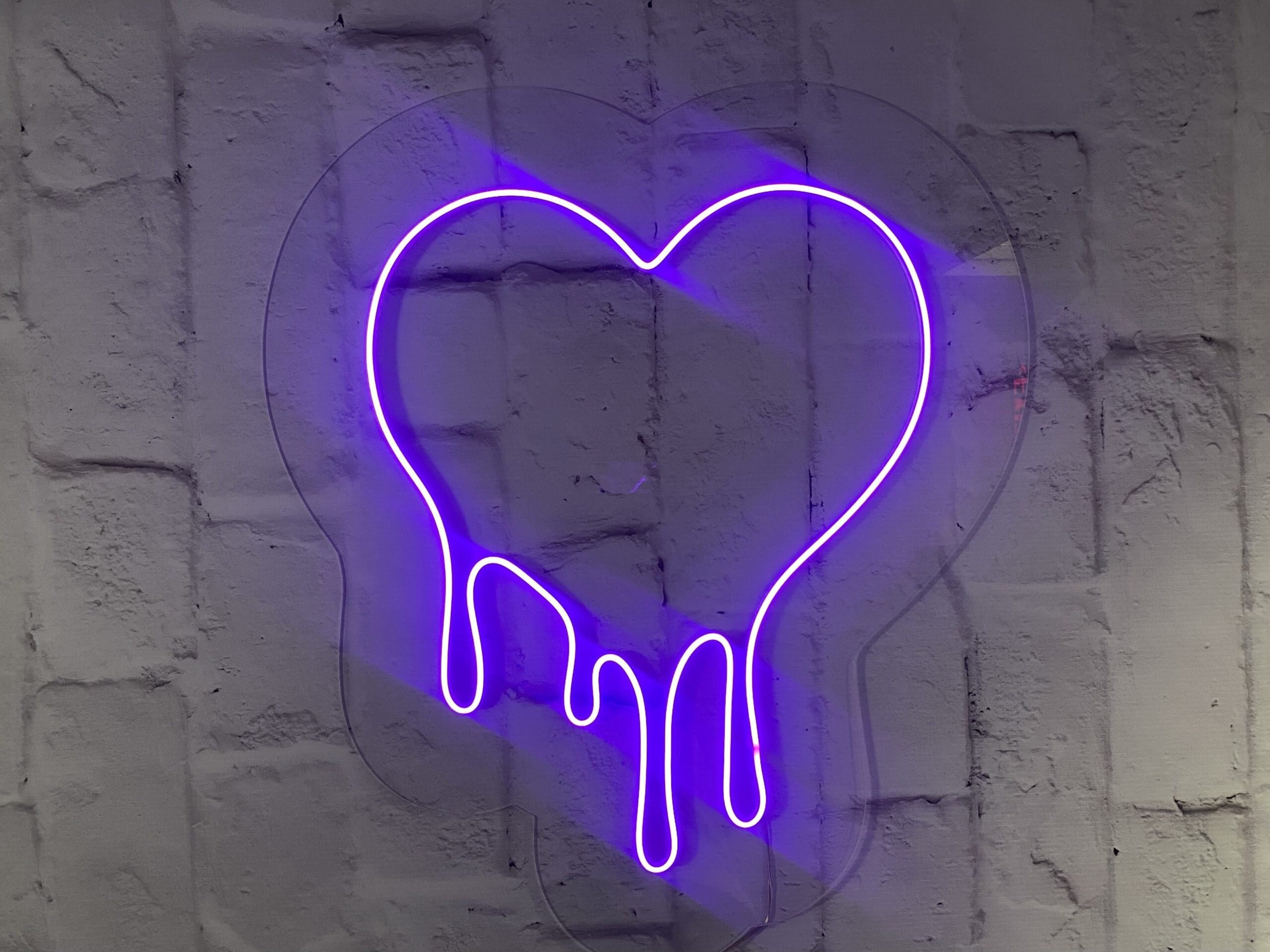Dripping Heart LED Neon Sign, Wall Decor - Etsy