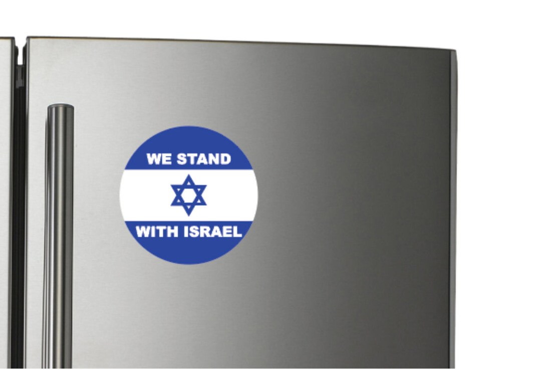 We Stand With Israel Car | Fridge Magnets 50% (1/2 חי)donated to ...