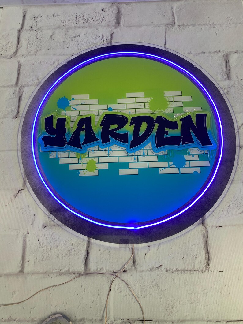 Custom Acrylic Layered + Neon Accent Sign in Board for Events, Wedding ...