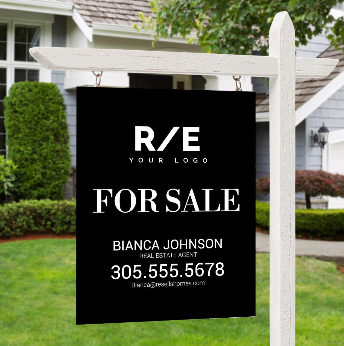 Real Estate Yard Sign | for Sale Sign 18″X24″ Dibond Aluminum Thick ...