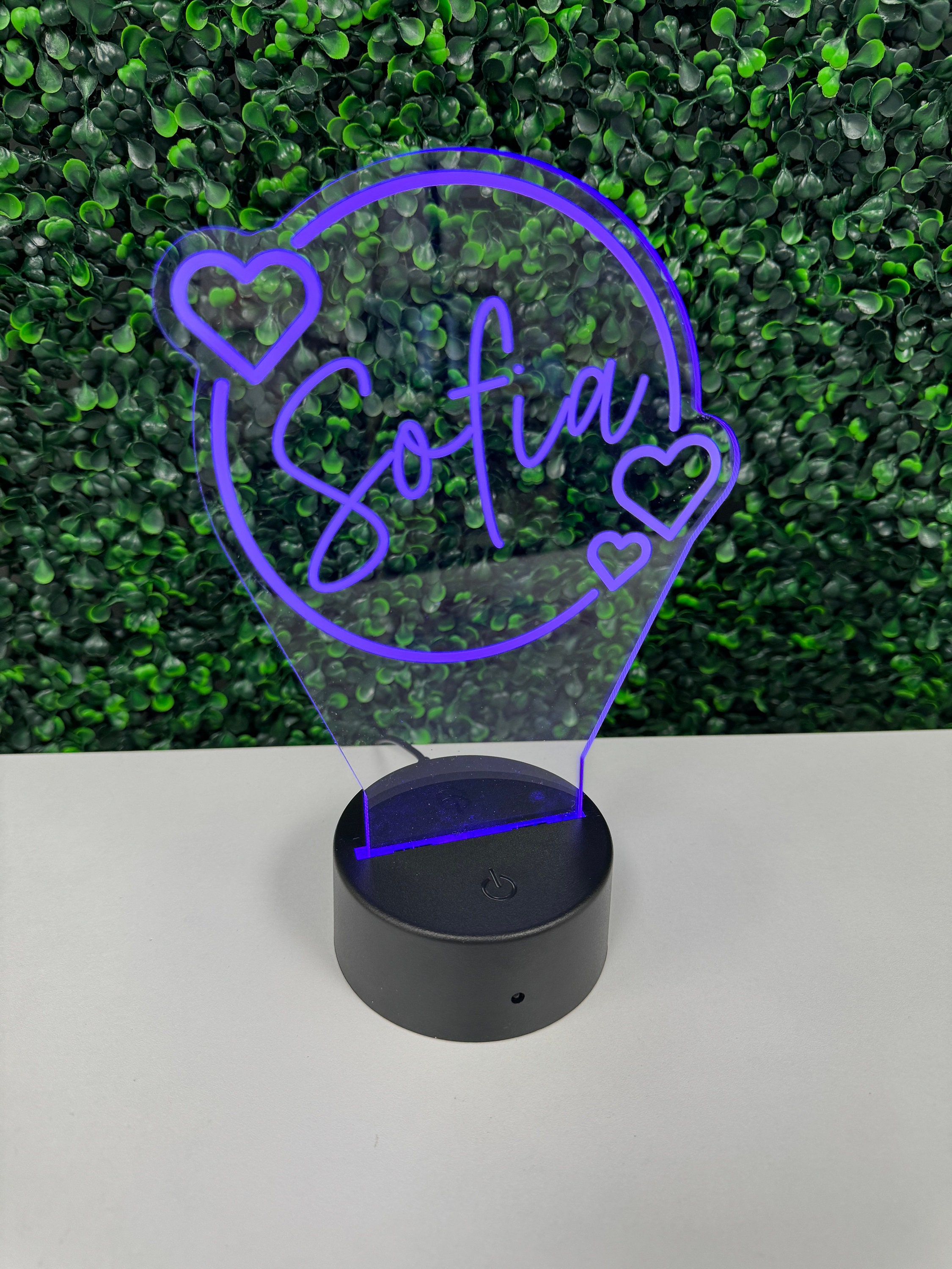 LED Acrylic Light up Centerpieces, Nightlight Create Your Own With ...