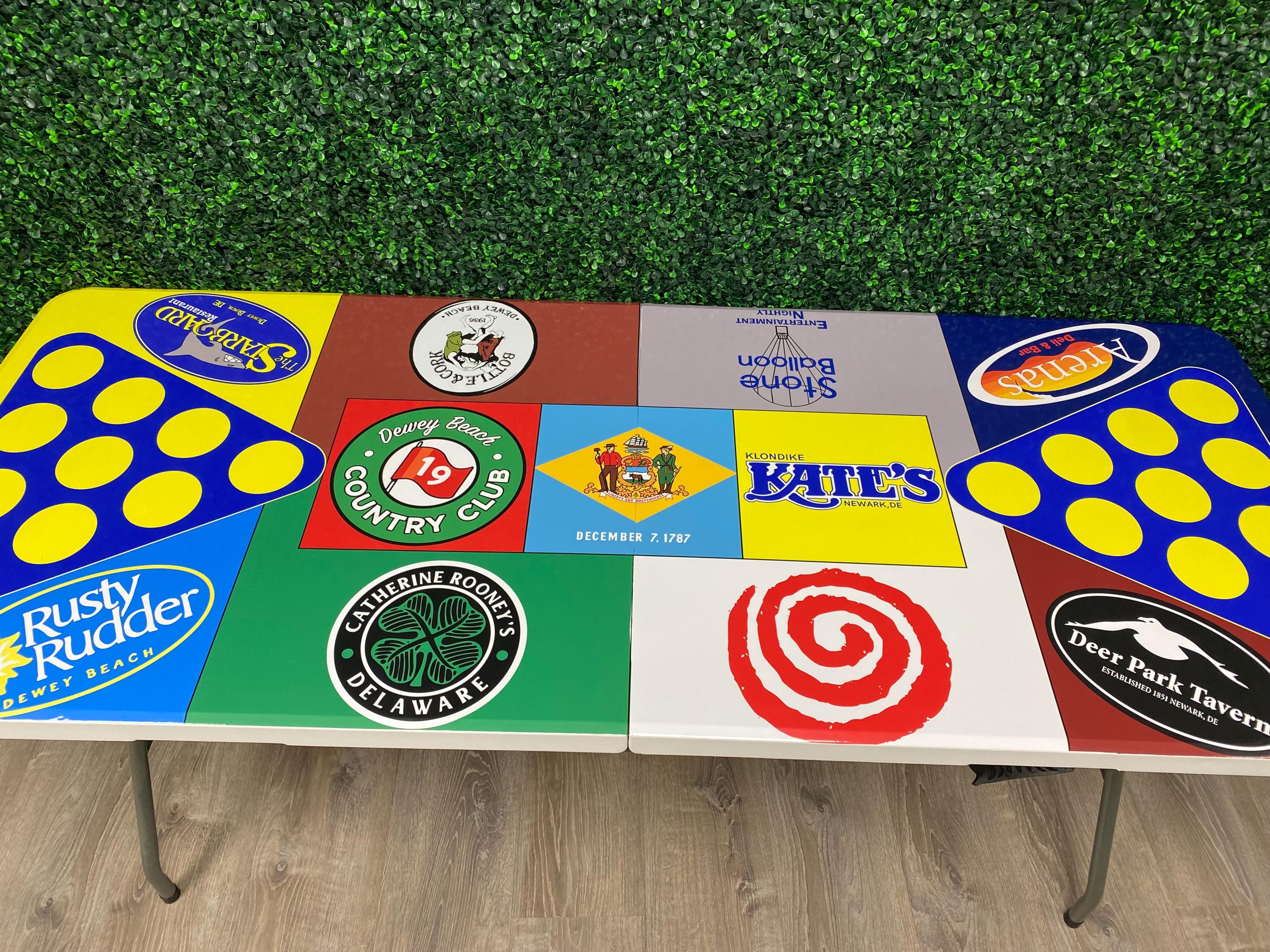 Custom Dewey Beach Bars Beer Pong Table | Personalized College Gift - Etsy
