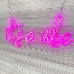 It's a Vibe Acrylic Neon Sign | Birthday Party Neon Sign | Wedding Neon ...
