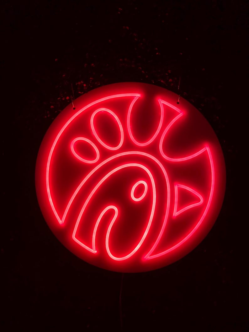 Chick-fil-a Chicken Neon Sign | Acrylic Neon Sign | Custom Neon Sign - Etsy