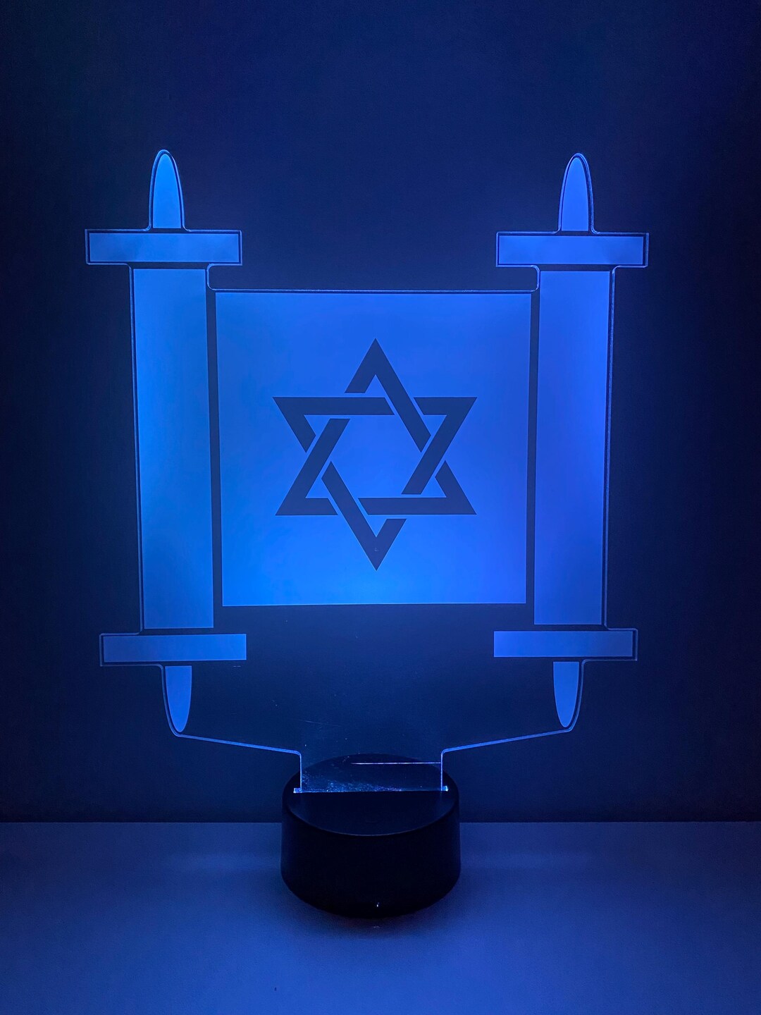 Torah LED Acrylic Light up Centerpieces | Nightlight | Hanukkah Decor ...