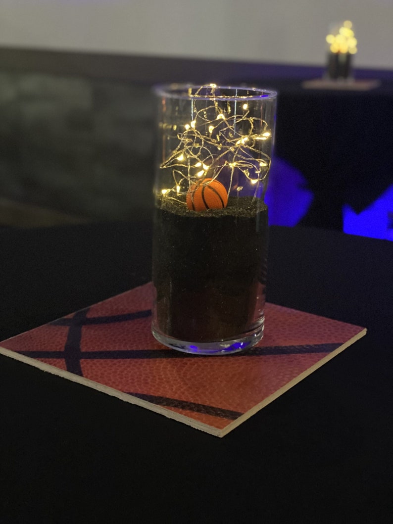 Basketball Half Court PVC or Real Wood Foamed Centerpiece for Birthdays ...