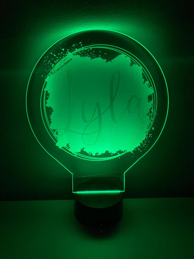 LED Acrylic Light up Centerpieces, Nightlight – Create Your Own With ...