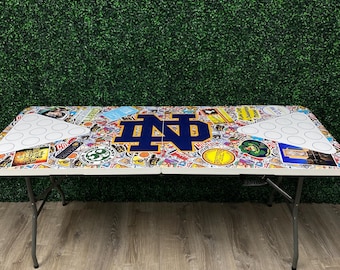 Custom Notre Dame O'neill Family Hall Inspired Beer Pong Table ...