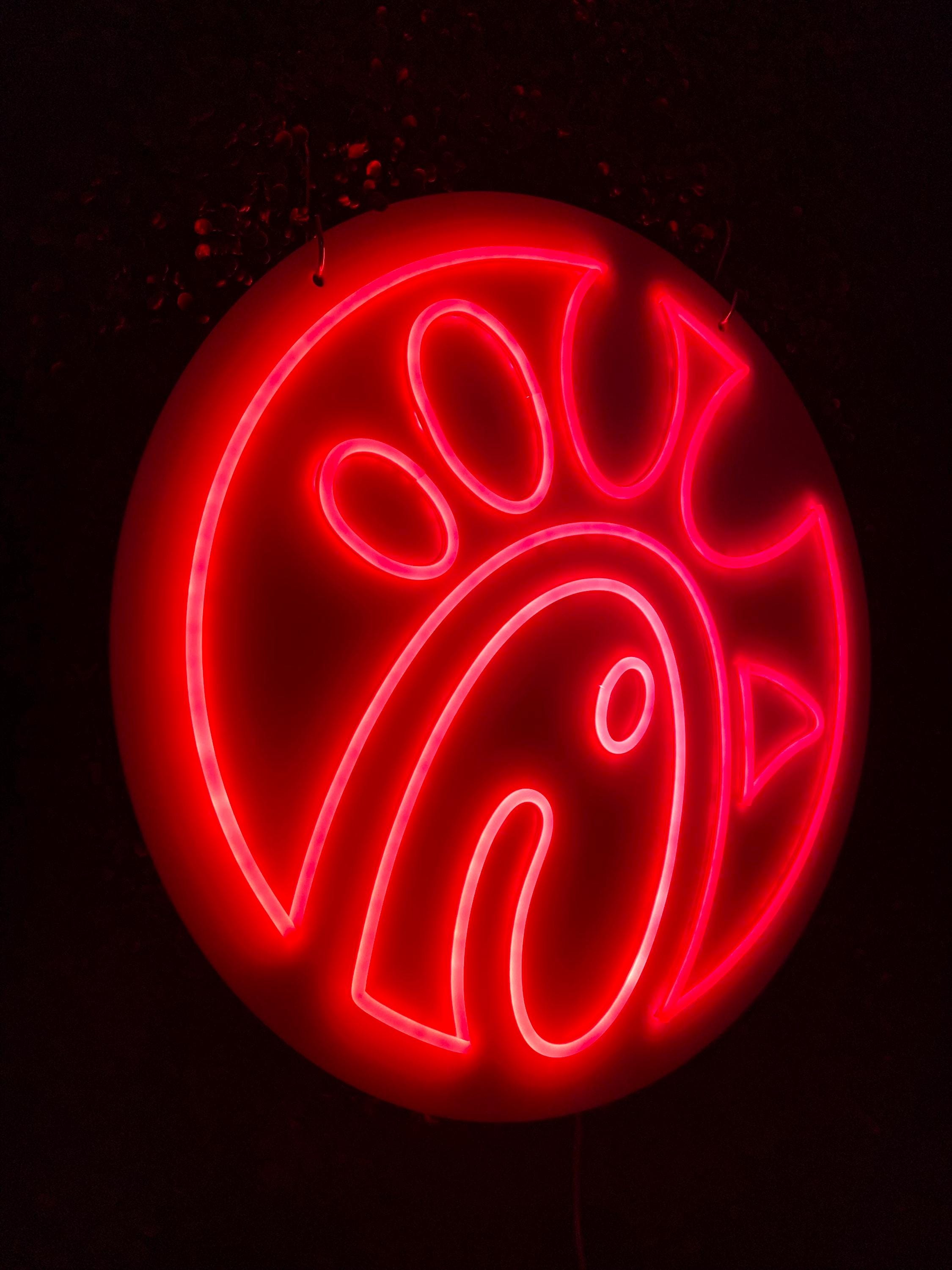 Chick-fil-a Chicken Neon Sign | Acrylic Neon Sign | Custom Neon Sign - Etsy