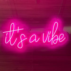 It's a Vibe Acrylic Neon Sign | Birthday Party Neon Sign | Wedding Neon ...