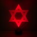 Star of David LED Acrylic Light up Centerpieces | Nightlight | Hanukkah ...