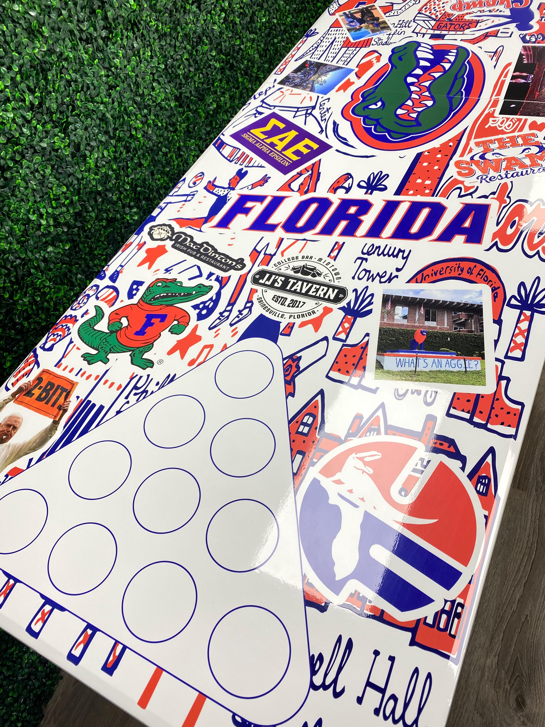 Custom University of Florida Bars Inspired Beer Pong Table | College ...