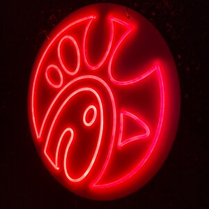 Chick-fil-a Chicken Neon Sign | Acrylic Neon Sign | Custom Neon Sign - Etsy