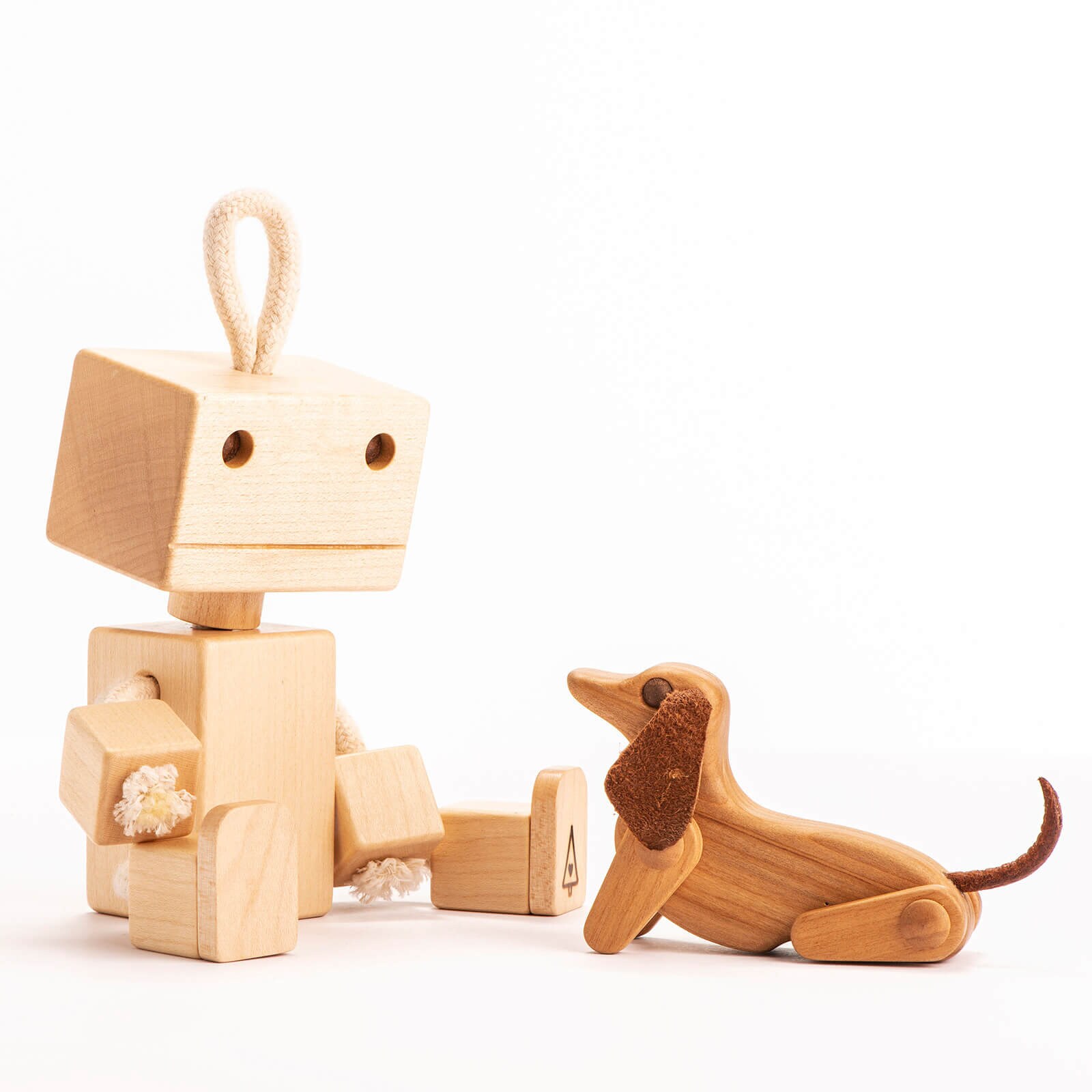 Bobo a Cute Handmade Wooden Robot Toy - Etsy