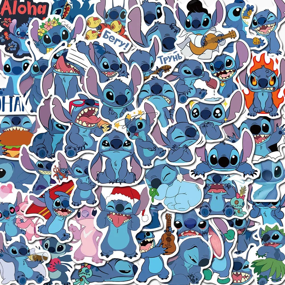 Stitch Stickers Pack Cute Stitch Vinyl Stickers Sticker - Etsy