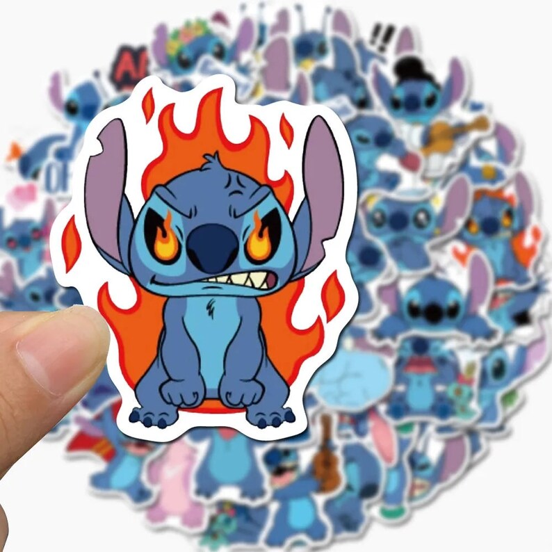 Stitch Stickers Pack Cute Stitch Vinyl Stickers Sticker - Etsy