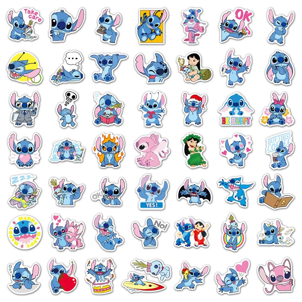 Stitch Stickers Pack Cute Stitch Vinyl Stickers Sticker - Etsy