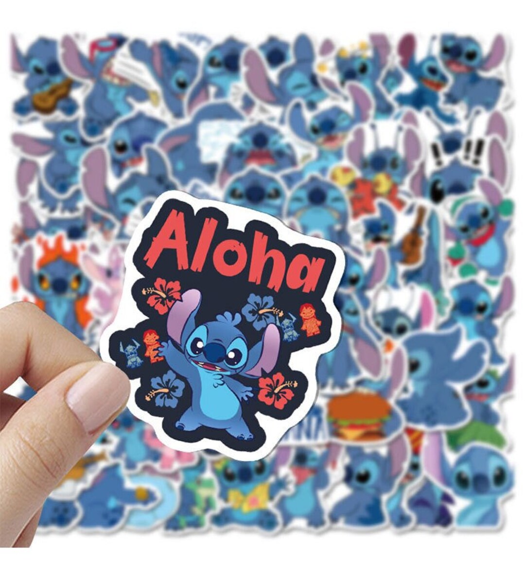 Stitch Stickers Stitch Sticker Variety Pack 50 Pieces Vinyl - Etsy