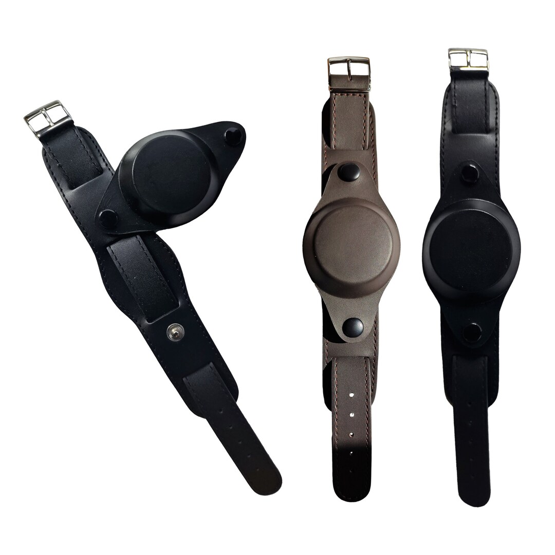 18mm 20mm Military Cuff Style Leather Watch Strap With Wide Band and ...