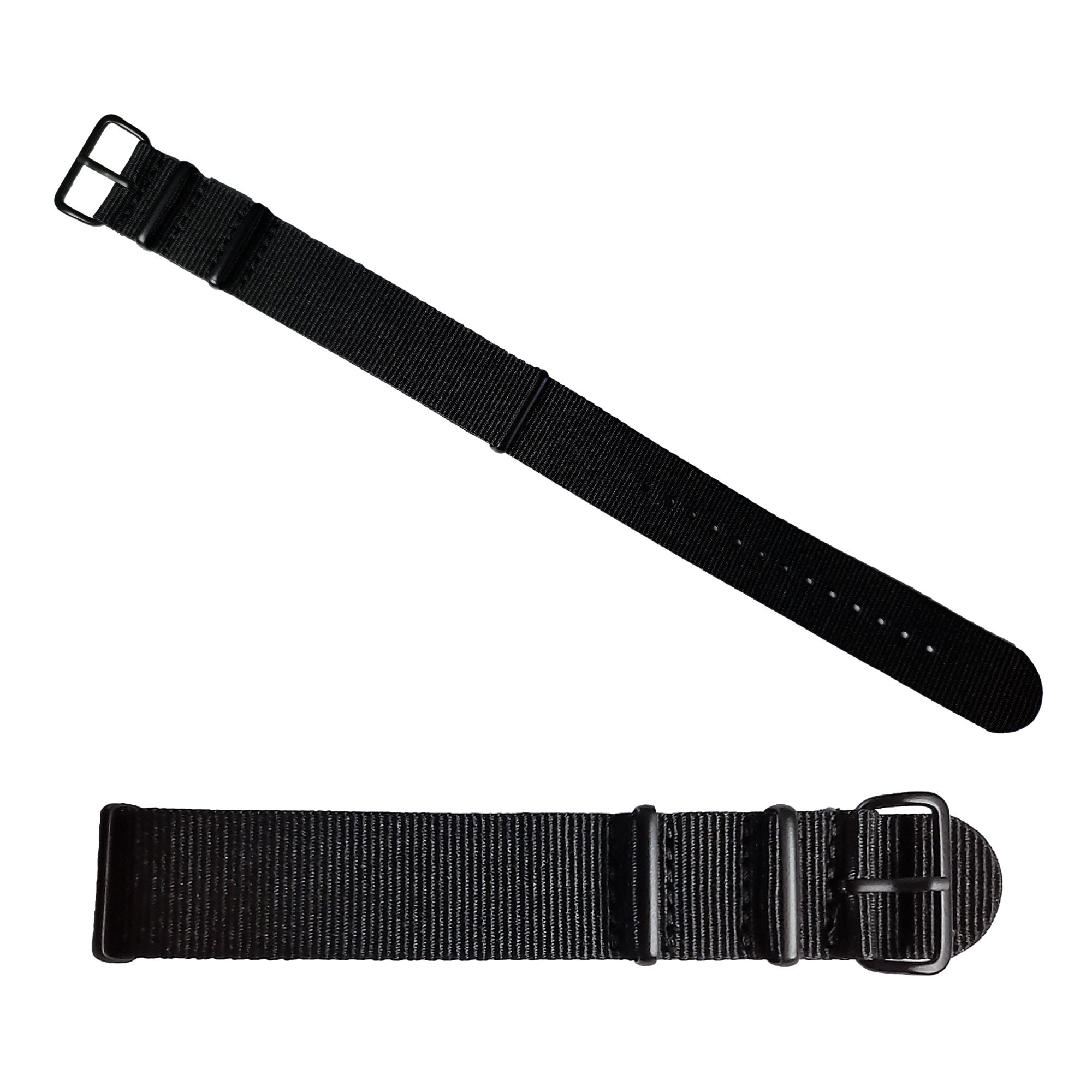 16mm 18mm 20mm 22mm One-piece Nylon Watch Straps - Military Wristwatch ...