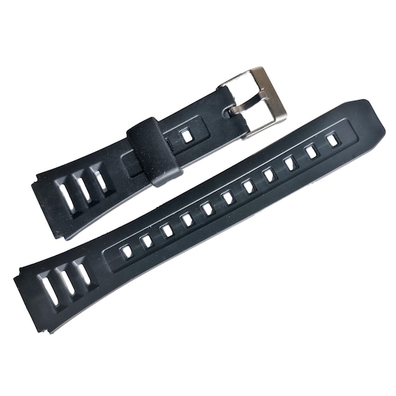 19mm Black PVC Plastic Watch Straps Lightweight and | Etsy