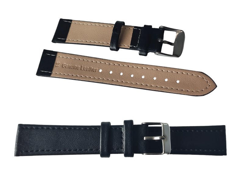 10mm 12mm 14mm 16mm 18mm Calf Grain Genuine Leather Watch Straps ...
