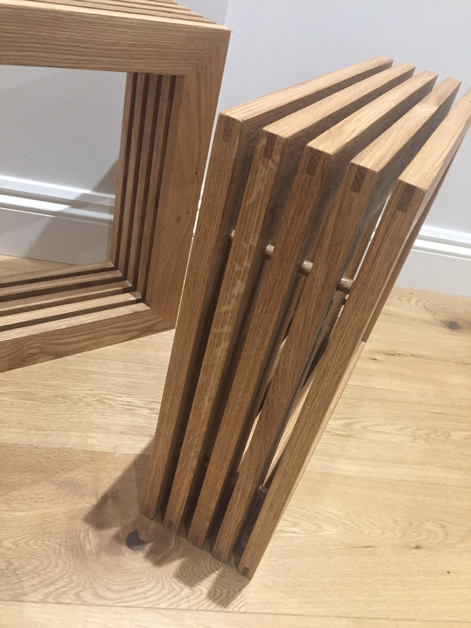 Slatted Oak Coffee Table/ Side Table. Made to Order. - Etsy
