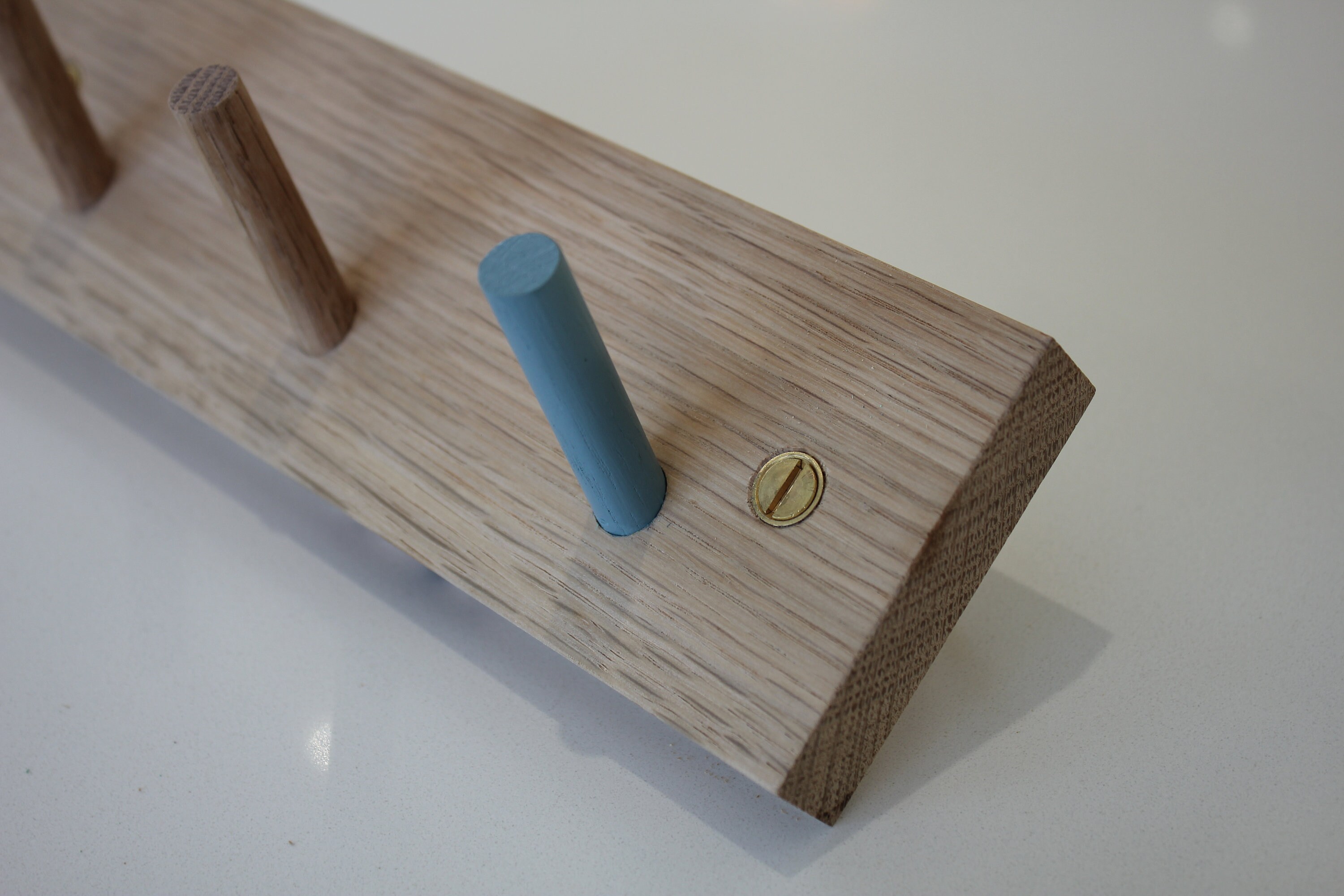 Handmade Solid Oak Coat Hook Peg Rail - Etsy UK