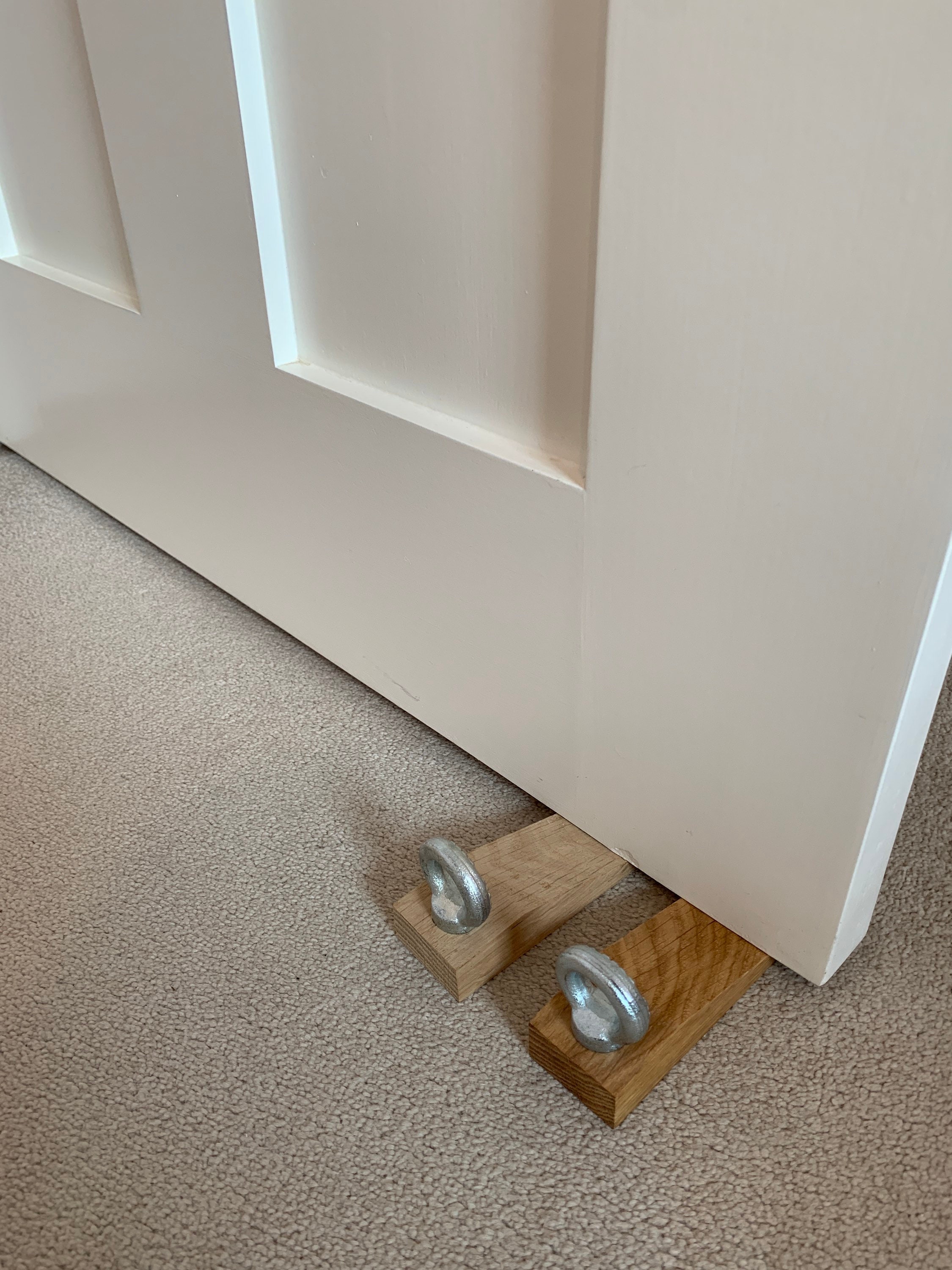 Door Stop Wedge, Solid Oak, Wooden, Industrial Style. - Etsy UK