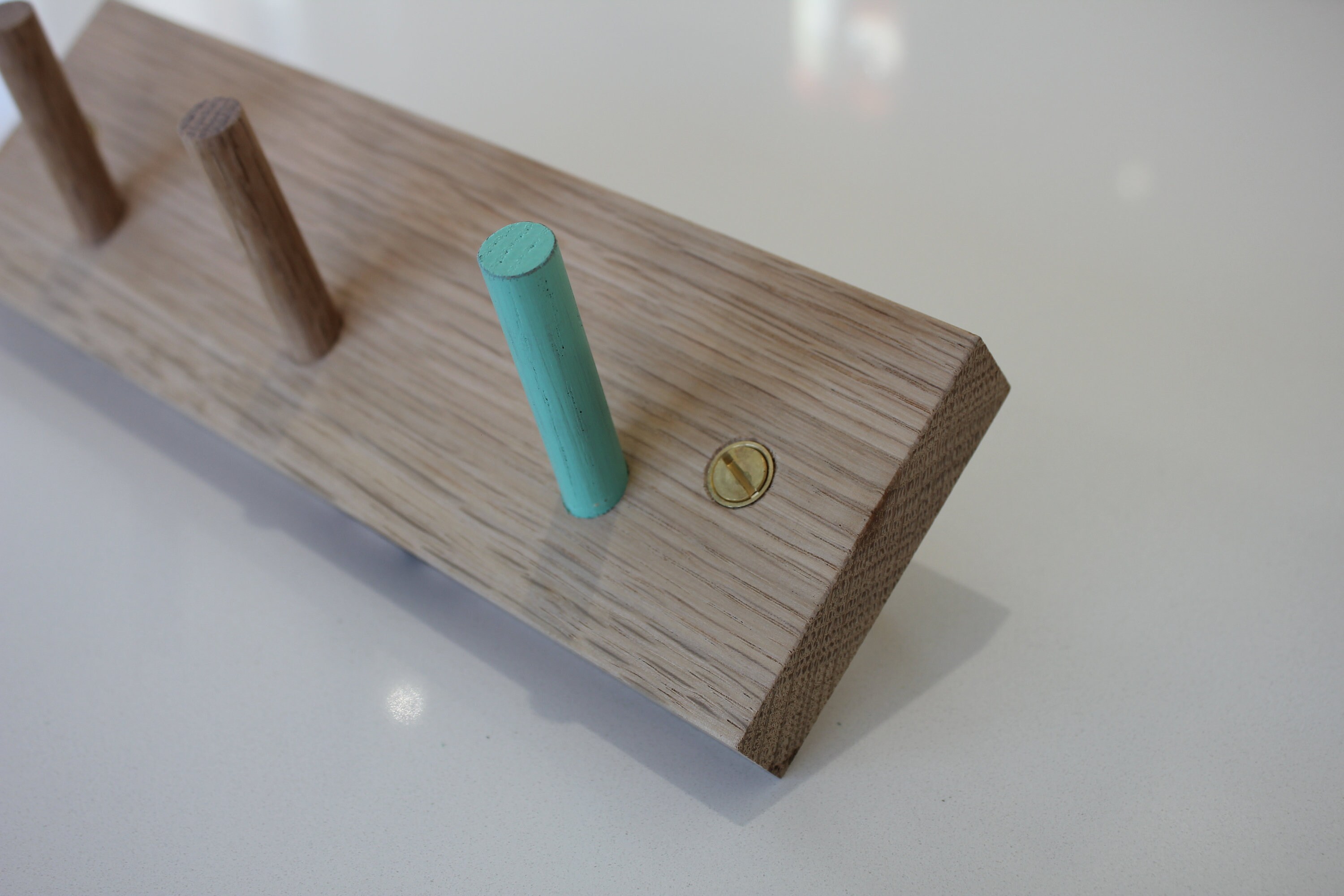 Handmade Solid Oak Coat Hook Peg Rail - Etsy UK