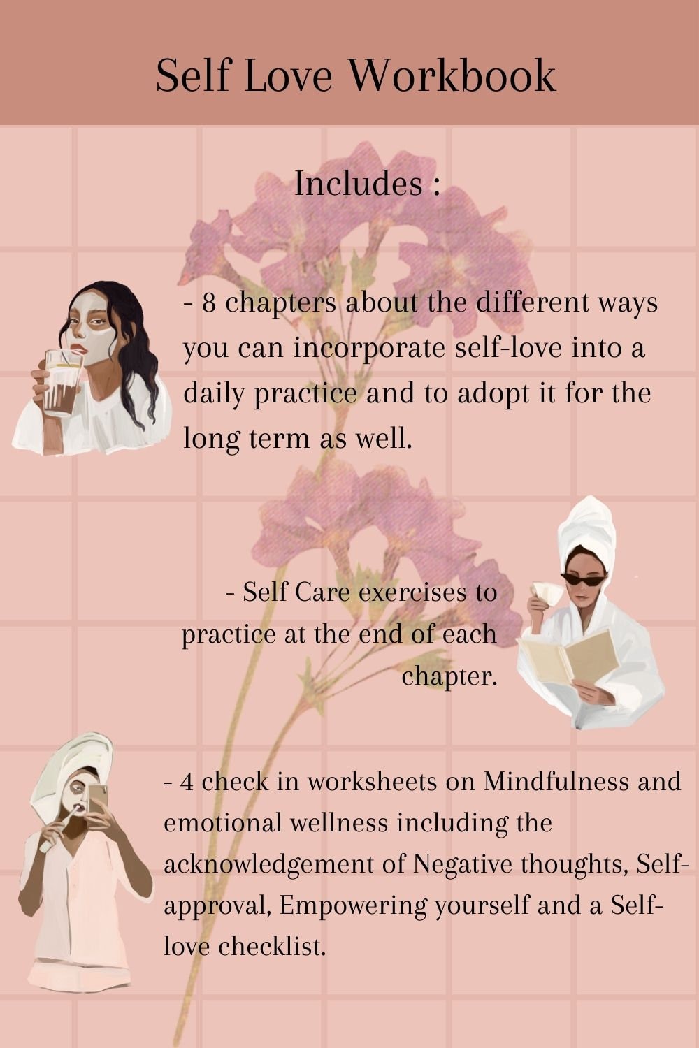 Self Help E-book Digital Download Self Love and Self Care Workbook ...