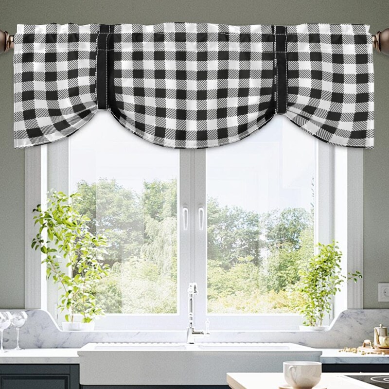 Buffalo Check Valance - Etsy