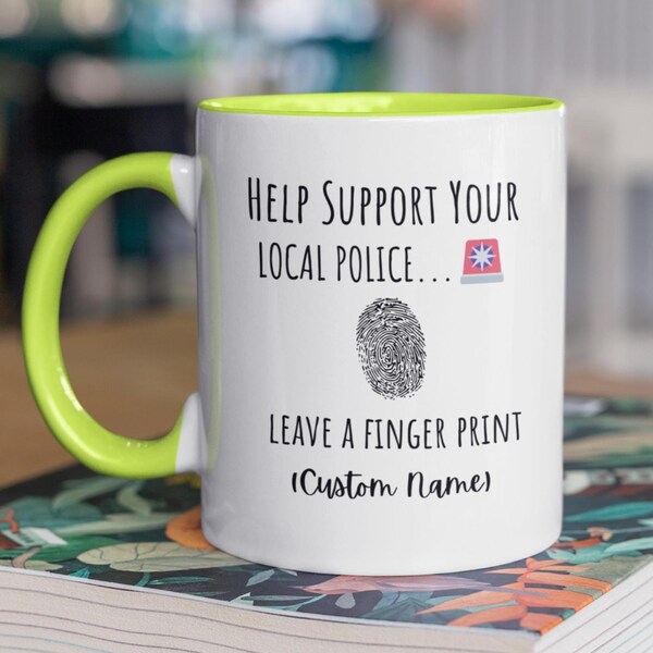 Police Coffee Mug Etsy