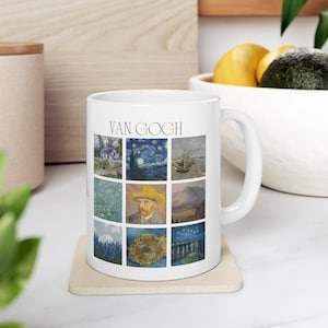 Vincent Van Gogh Coffee Mug, Art Lover, Coffee Cup, Masterpiece, Starry ...