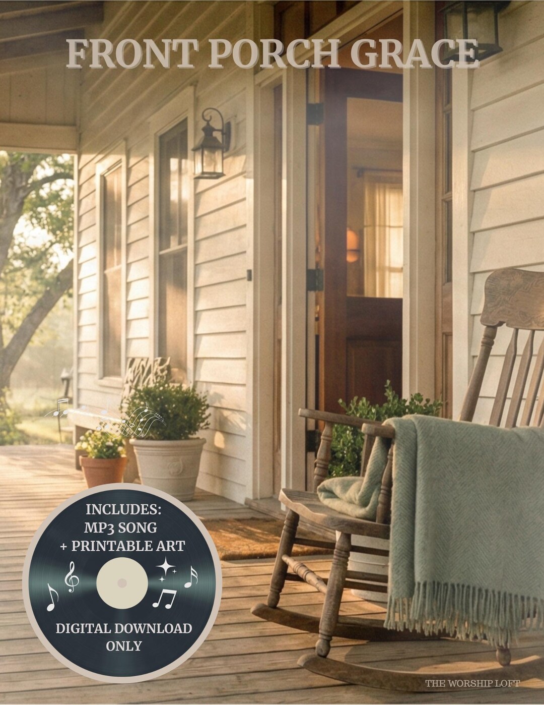 Front Porch Grace Song With Lyrics & Art Bundle | Christian Country ...