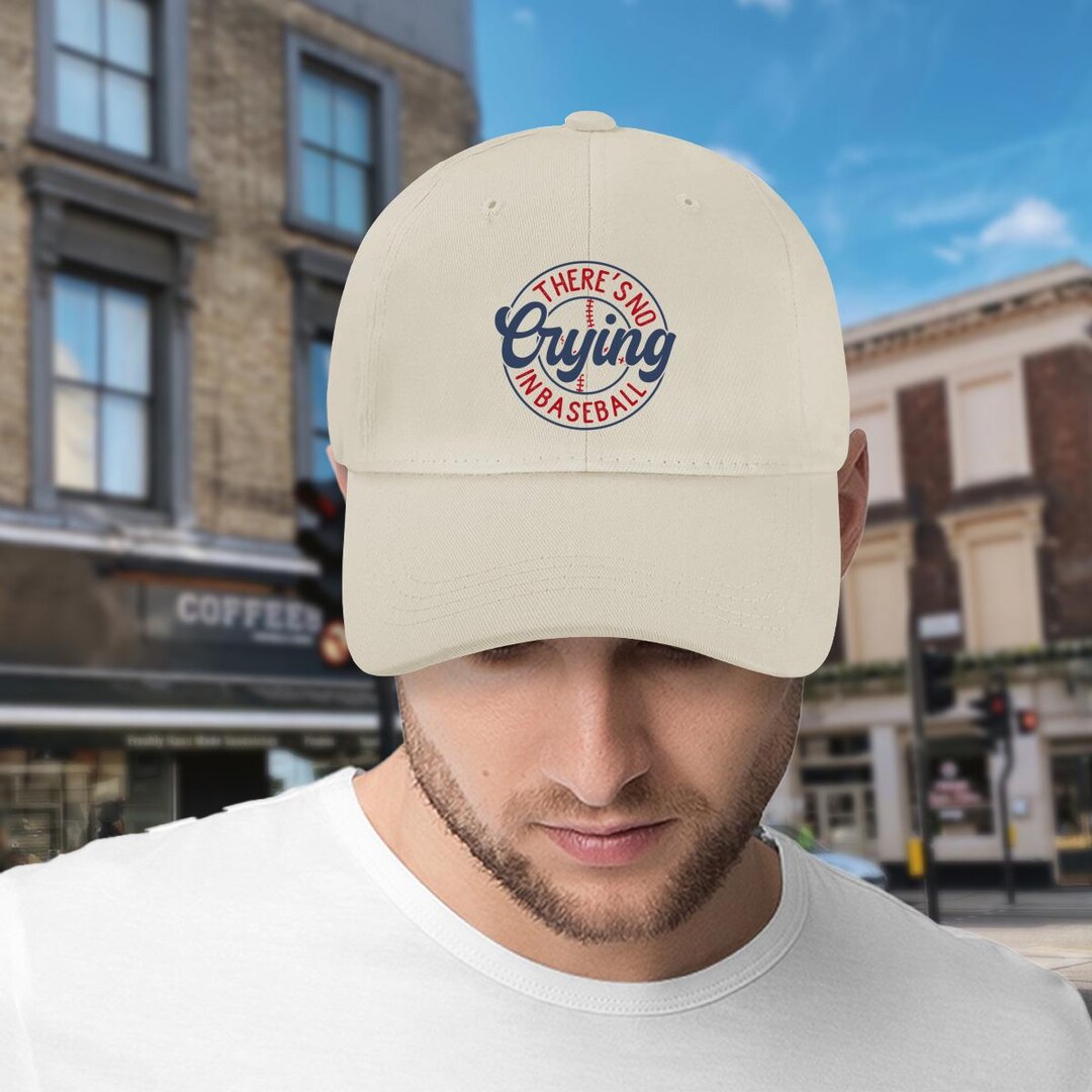 Theres No Crying in Baseball Cap, Baseball Cap, Funny Sports Hat, Retro ...
