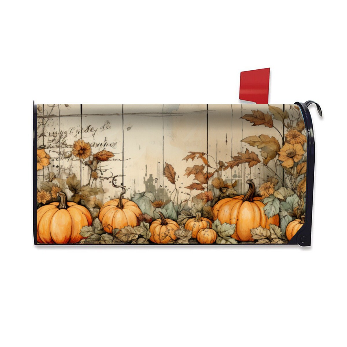 Autumn Mailbox Cover, Fall Pumpkins Mailbox Covers, Magnetic House Art ...