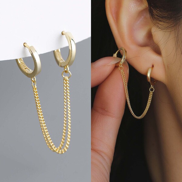Connected Earrings - Etsy